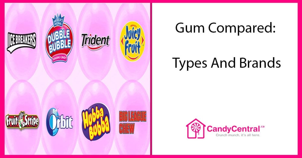 Gum Compared: Types And Brands - Candy Central